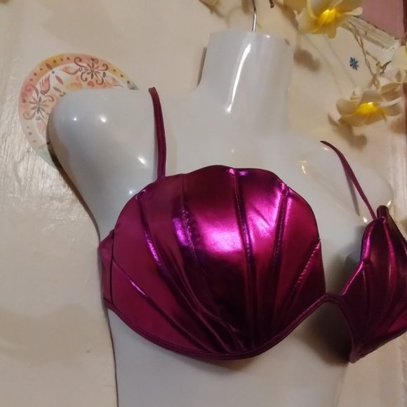 Leg Avenue | Tops | Leg Avenue L Purple Mermaid Shell Bra Top | Poshmark